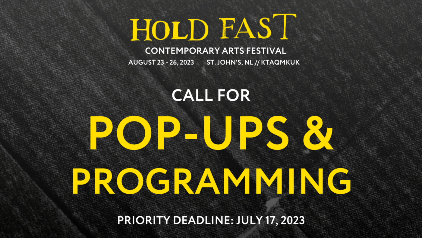 Call for Pop-Ups: HOLD FAST 2023 › Eastern Edge Gallery